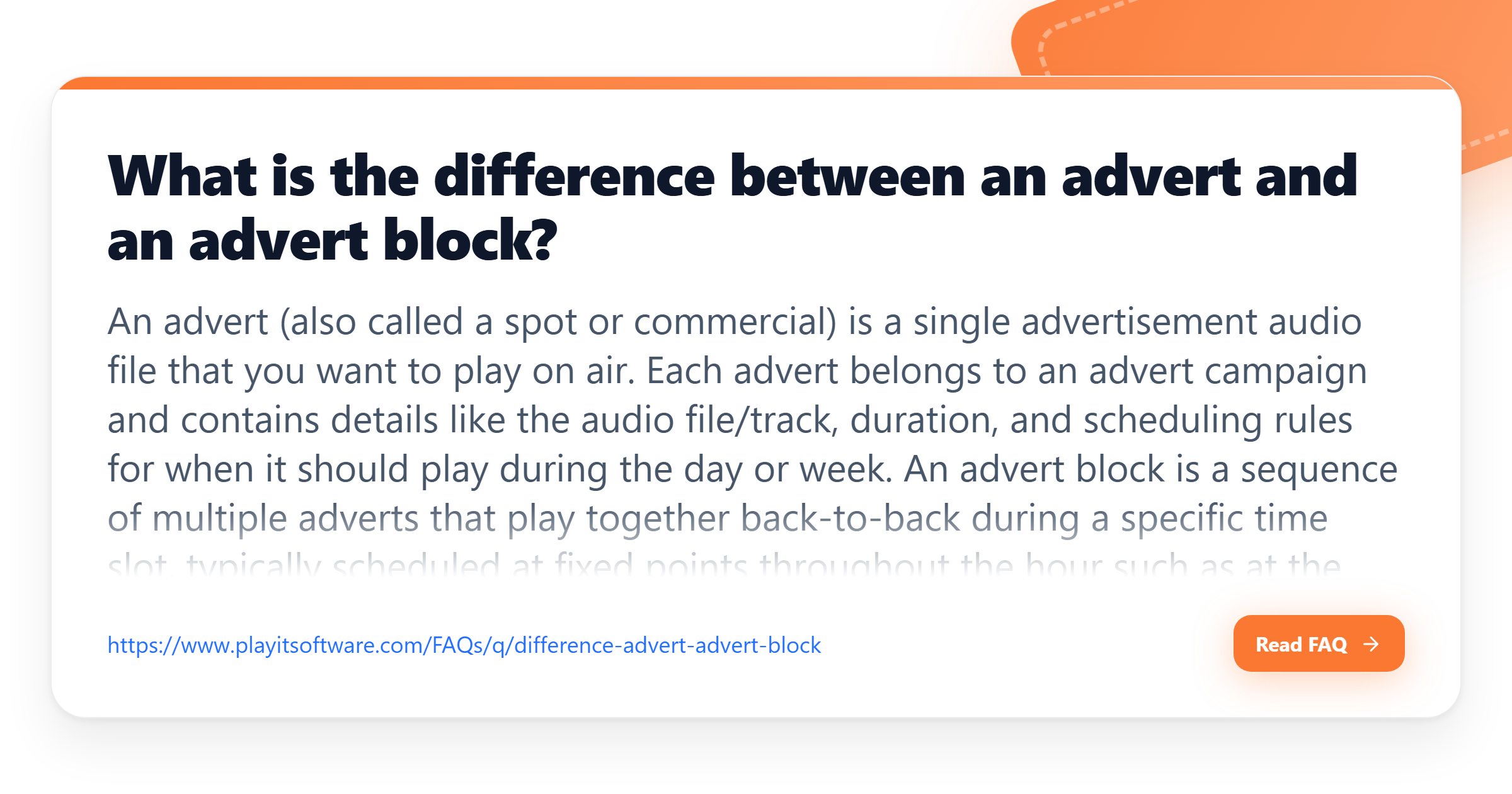 What is the difference between an advert and an advert block? - PlayIt ...